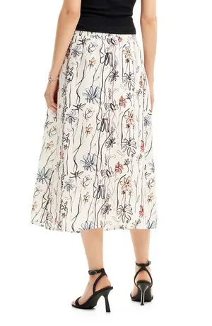 Desigual Printed Maxi Skirt