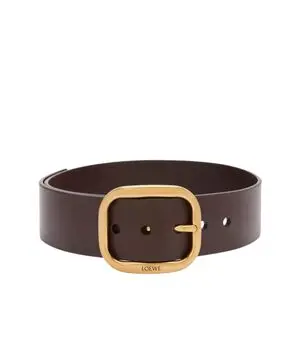 Loewe Rounded Soft Belt - Dark Brown