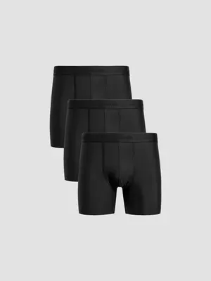 Commando Classic Microfiber Boxer-briefs 3-pack - Black