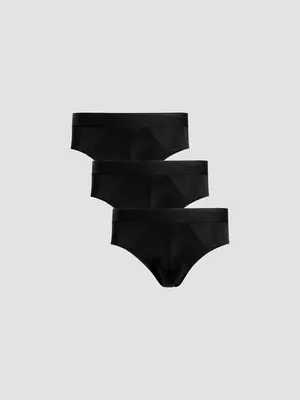 Commando Micro Modal Modern-fit Brief 3-pack - Black