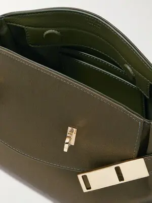FERRAGAMO Hug Satin Shoulder Bag