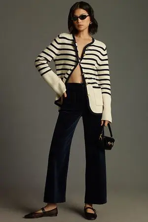 Maeve The Colette Corduroy Wide-Leg Pants Blue