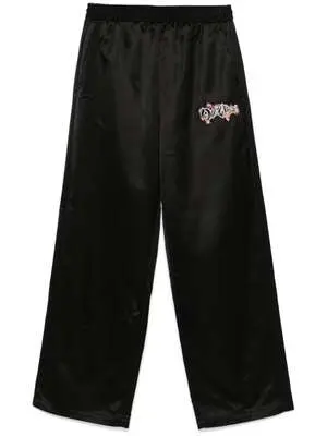 Off-White Logo-embroidered Trousers