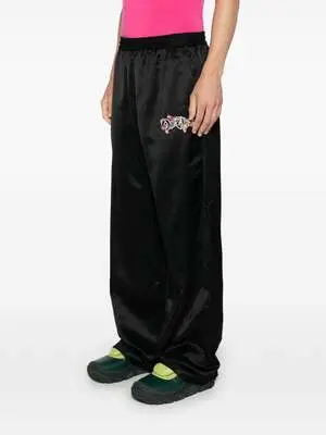 Off-White Logo-embroidered Trousers