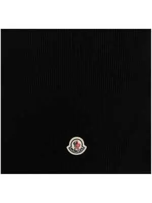 Moncler Logo-patch Scarf - Black