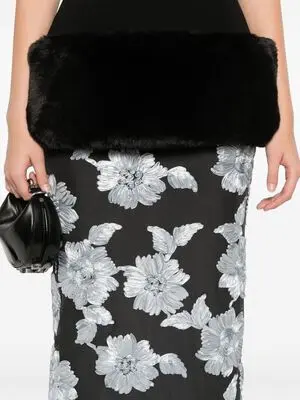 ROTATE BY BIRGER CHRISTENSEN Floral Mesh Pencil Skirt
