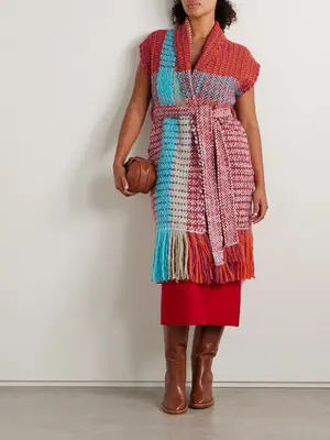 Gabriela Hearst Teagan Fringed Cashmere Vest
