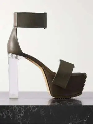 Rick Owens Leather Platform Sandals