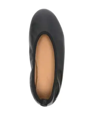 Off-White High Heel Ballerina Flats