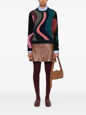 Paul Smith Swirl Pattern Knit Sweater