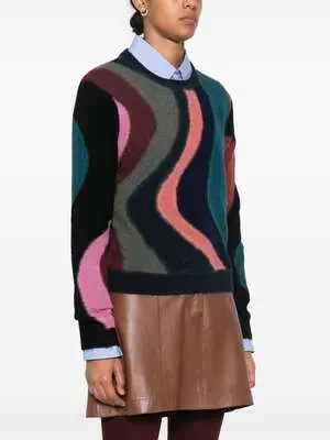 Paul Smith Swirl Pattern Knit Sweater