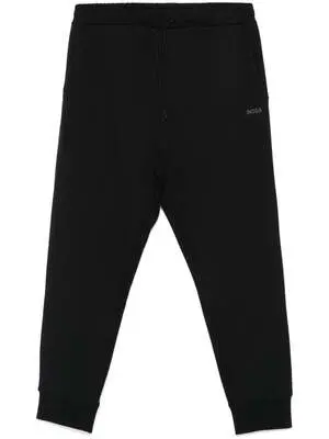 BOSS Rubberised-logo Track Pants - Blue