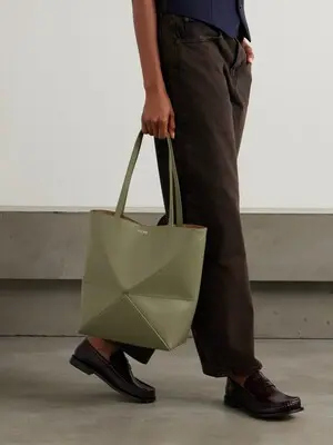 Loewe Puzzle Fold Convertible Medium Leather Tote