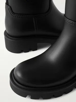 Moncler Kickstream Leather Ankle Boots