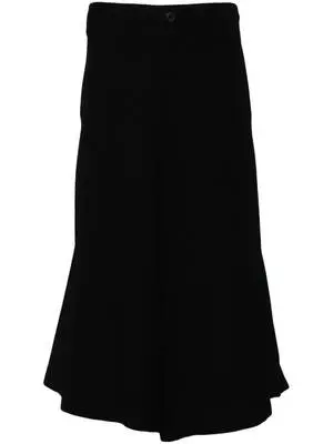 Yohji Yamamoto Pleated Cropped Trousers