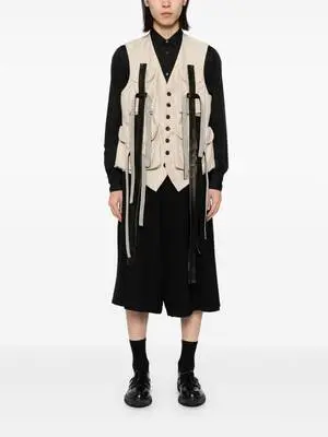 Yohji Yamamoto Pleated Cropped Trousers