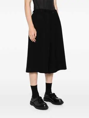 Yohji Yamamoto Pleated Cropped Trousers
