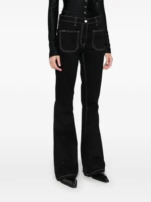 COURREGES Topstitched Bootcut Jeans