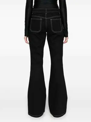 COURREGES Topstitched Bootcut Jeans