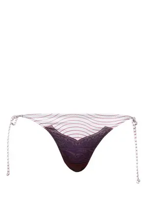 Jean Paul Gaultier Cartouche Bikini Bottom - Purple