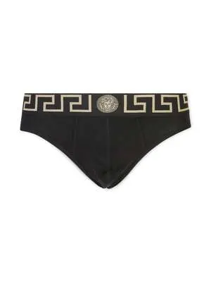 Versace Greca Medusa Head Briefs - Black