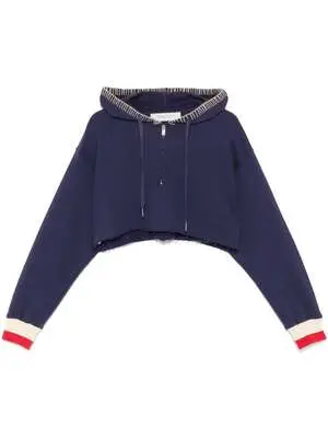 GOLDEN GOOSE Half-zip Cropped Hoodie