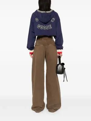 GOLDEN GOOSE Half-zip Cropped Hoodie