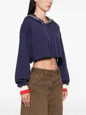 GOLDEN GOOSE Half-zip Cropped Hoodie
