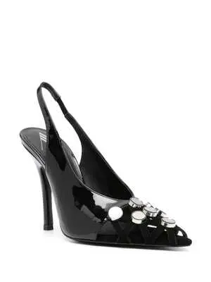 Attico 110mm Fiona Pumps - Black