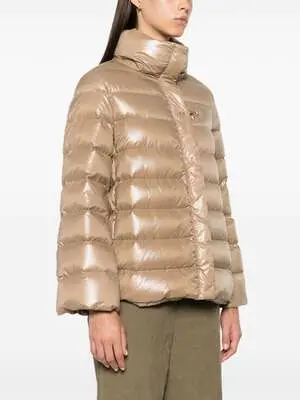 FAY Funnel-neck Puffer Jacket - Neutrals