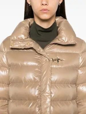 FAY Funnel-neck Puffer Jacket - Neutrals