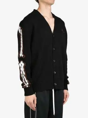 Amiri Leopard Bones Cardigan
