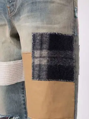 Amiri Patchwork Straight-leg Jeans