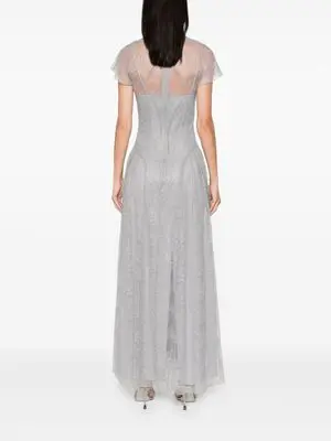 simple wedding dresses with lace Eva USA 3502 Long Simple Beaded Lace Wedding Dress