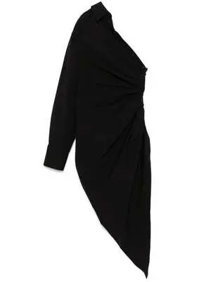 Alexander Wang Asymmetric Mini Dress - Black