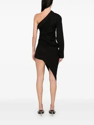 Alexander Wang Asymmetric Mini Dress - Black
