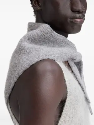 Jacquemus Le Chale Gros Grain Scarf - Grey