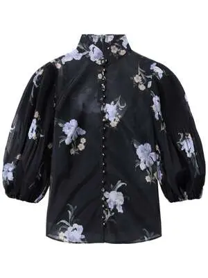 Zimmermann Pleated Button Blouse