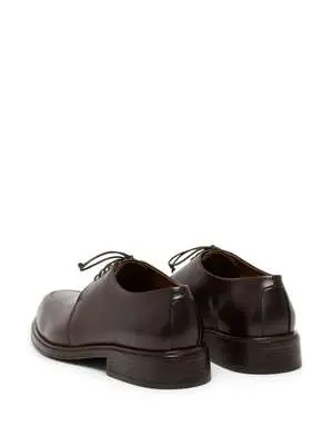 Marsèll Altopiano Almond-toe Leather Derby Shoes - Brown