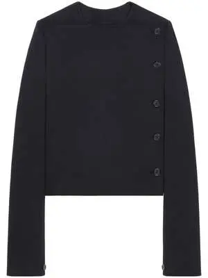 COURREGES Buttoned Tailored Jacket - Black