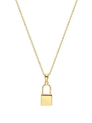 NIALAYA JEWELRY Lock Necklace - Gold