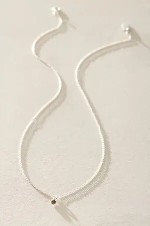 SET & STONES Birthstone Charm Necklace - August