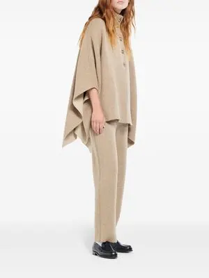 BARRIE Cashmere Cape - Neutrals
