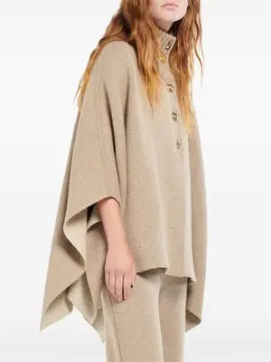BARRIE Cashmere Cape - Neutrals