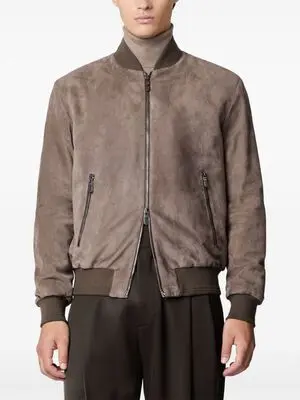 TOD'S Suede Bomber Jacket