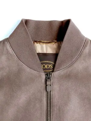 TOD'S Suede Bomber Jacket