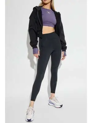 Adidas By Stella McCartney Cropped Long Sleeve Top - Purple