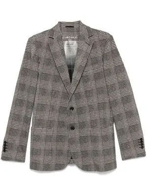 CIRCOLO 1901 Price Of Wales-check Blazer - Brown