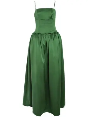 SELF-PORTRAIT Satin Bandeau Dress
