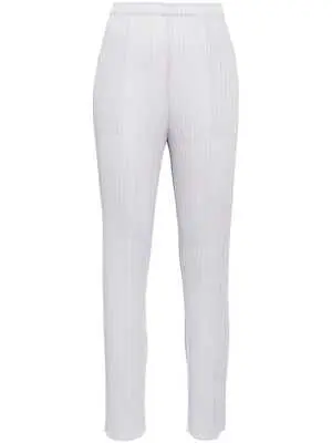 Issey Miyake July Slim-fit Trousers - Grey